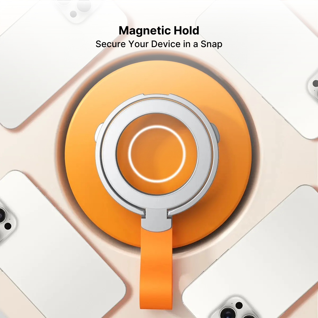 Rotatable Magnetic Phone Holder with Folding Ring – BlueBolt Chargers