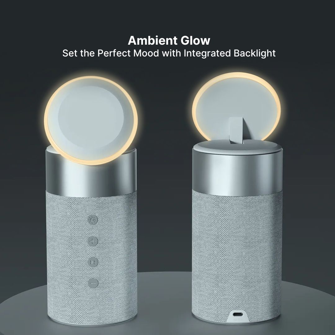 3-in-1 Wireless Charging Hub, Bluetooth Speaker & Night Light ...