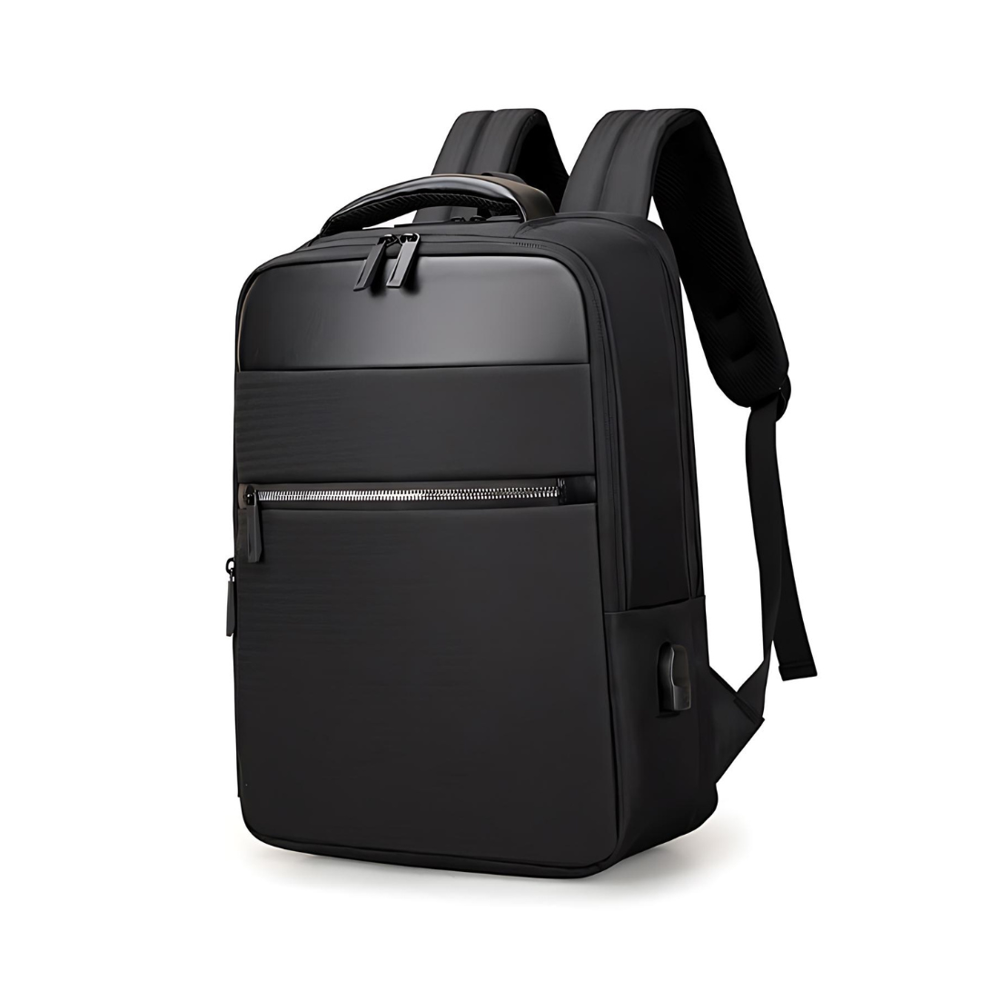 Nylon Business Backpack with Built-in USB Port – BlueBolt Chargers