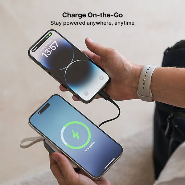 TravelBank 5-in-1 Wall Charger with Wireless Charging Pad and Power Ba ...