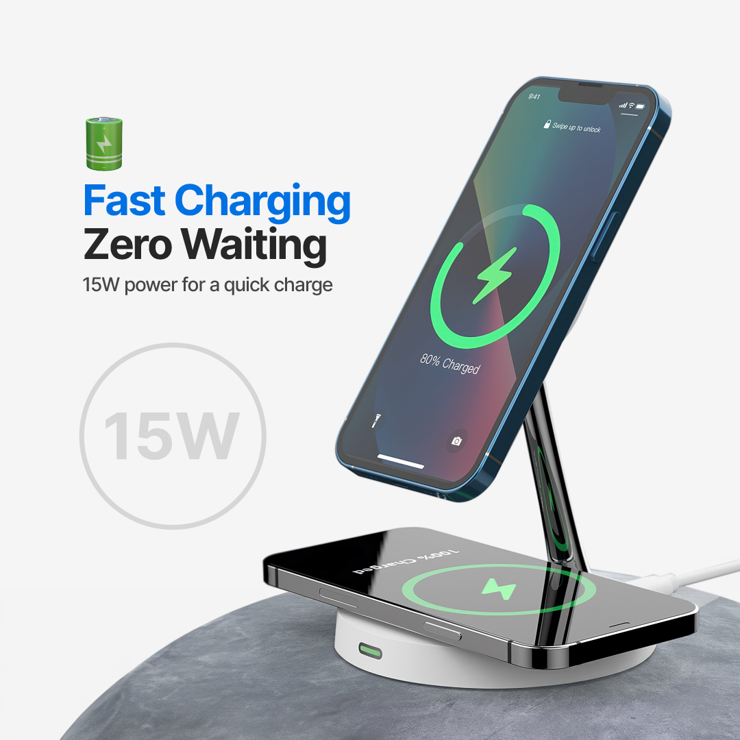2 in 1 Wireless Charging Station – BlueBolt Chargers