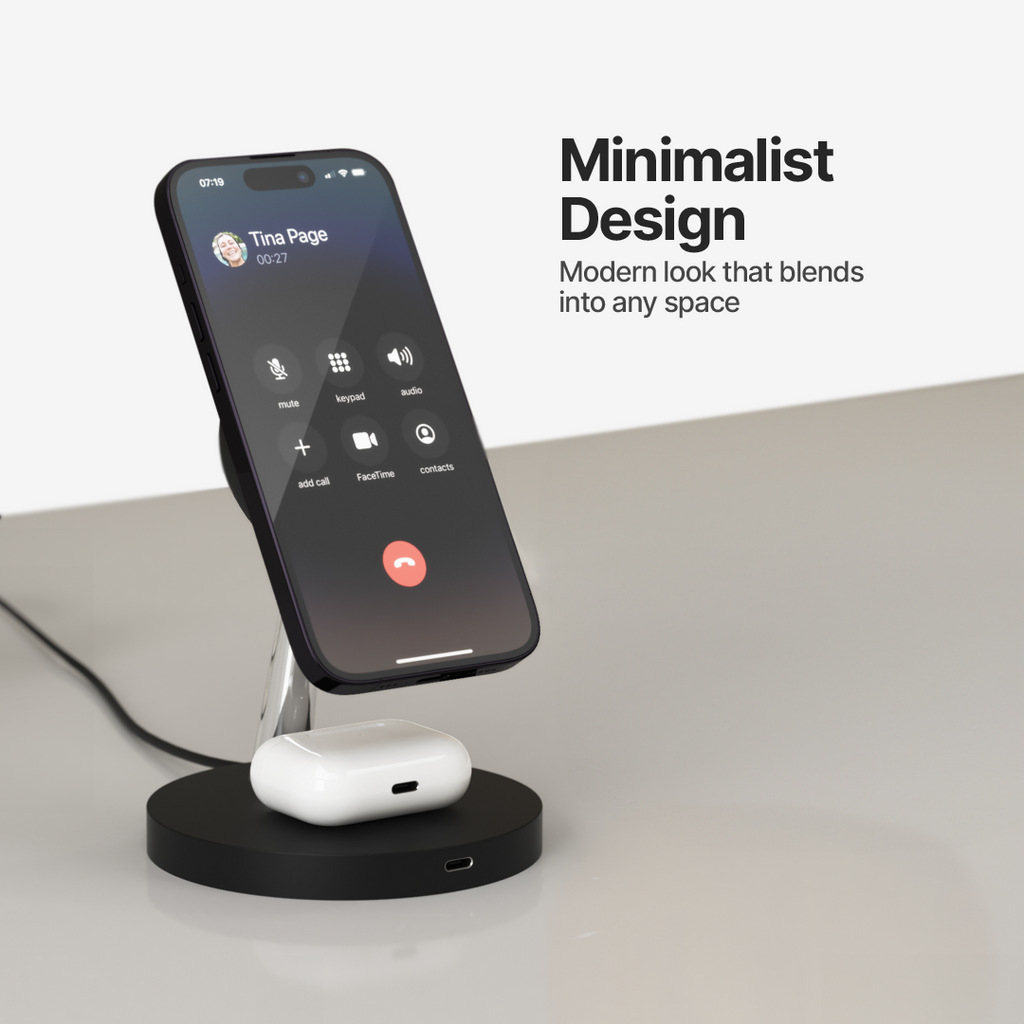 2 in 1 Wireless Charging Station – BlueBolt Chargers