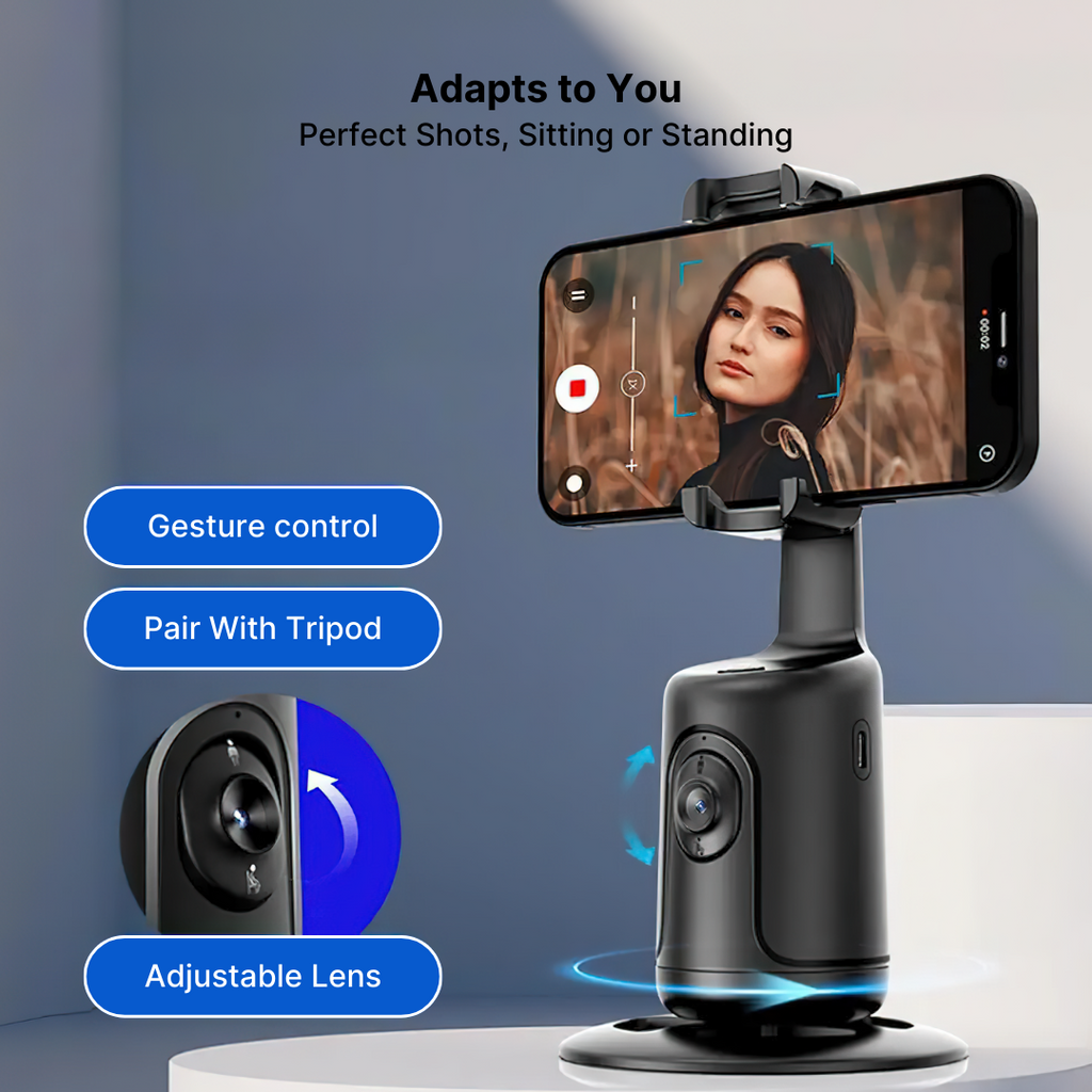 Smart360 AI Motion-Tracking Phone Camera Mount – BlueBolt Chargers
