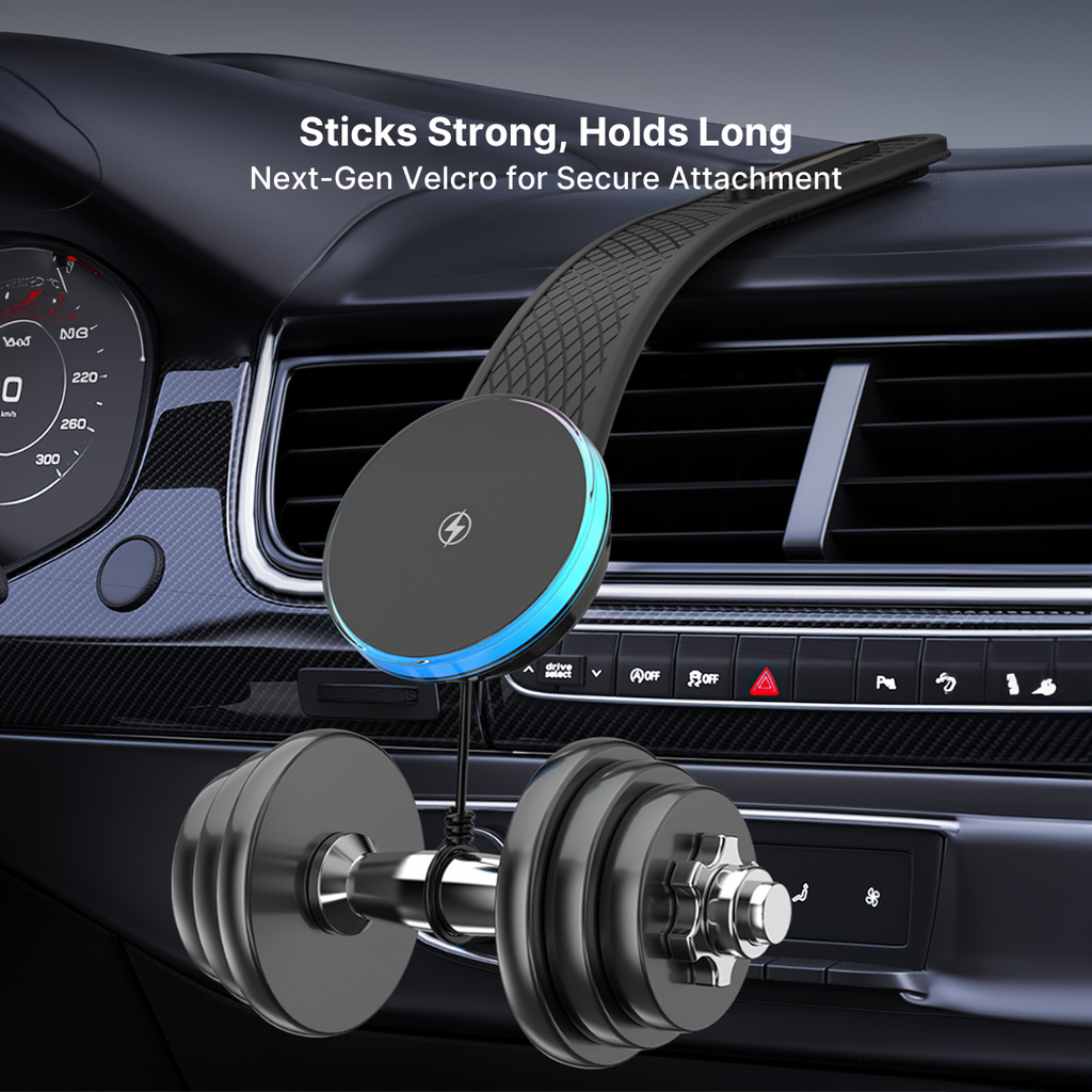 RGB Car Charger Bendable Magnetic Wireless Phone Charger – BlueBolt ...