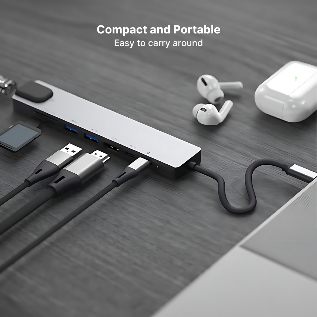 UltraLink C-Hub - 8-in-1 USB C, Ethernet, HDMI, SD Reader – BlueBolt ...