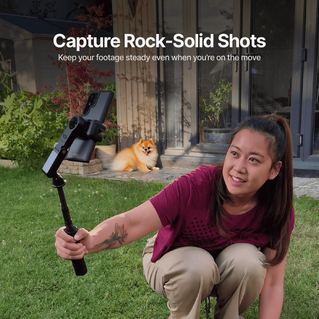 AutoFocus Tripod for Creators (360, Face Tracking, Selfie Stick, Light ...