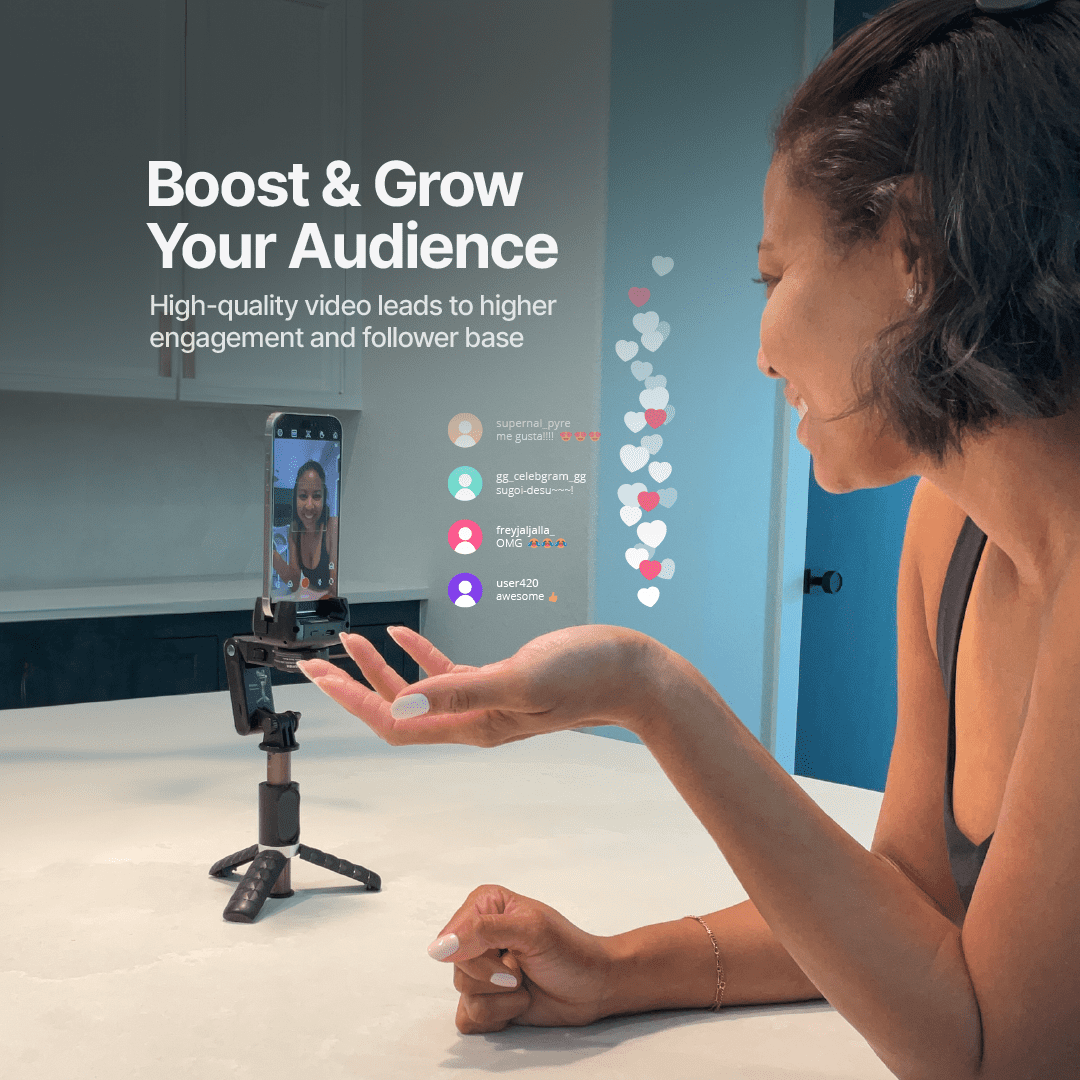 AutoFocus Tripod for Creators (360, Face Tracking, Selfie Stick, Light ...