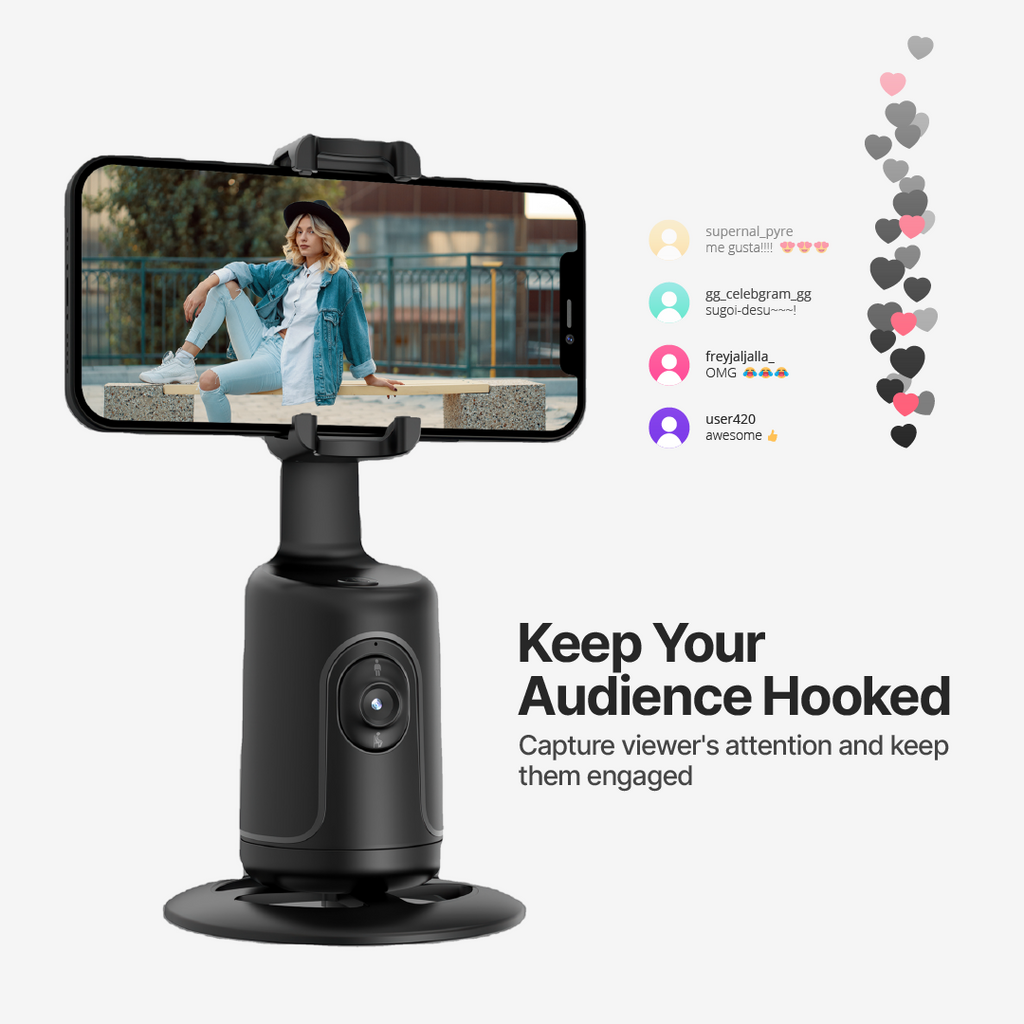 Smart360 AI Motion-Tracking Phone Camera Mount – BlueBolt Chargers