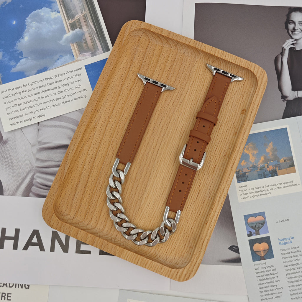 Leather Link Apple Watch Strap – BlueBolt Chargers