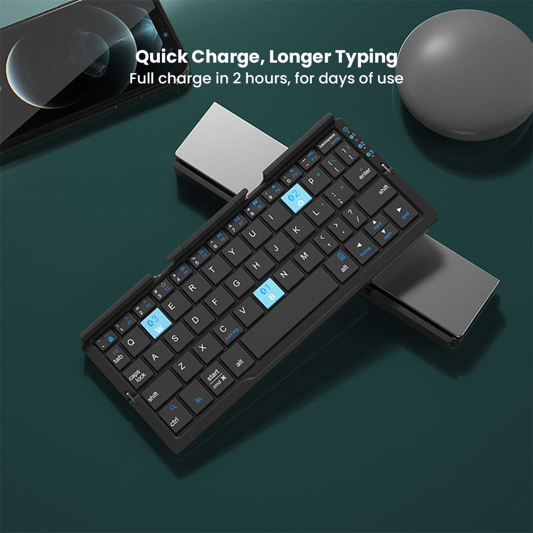 UltraFold Mini Ergonomic Wireless Keyboard with Bluetooth – BlueBolt ...