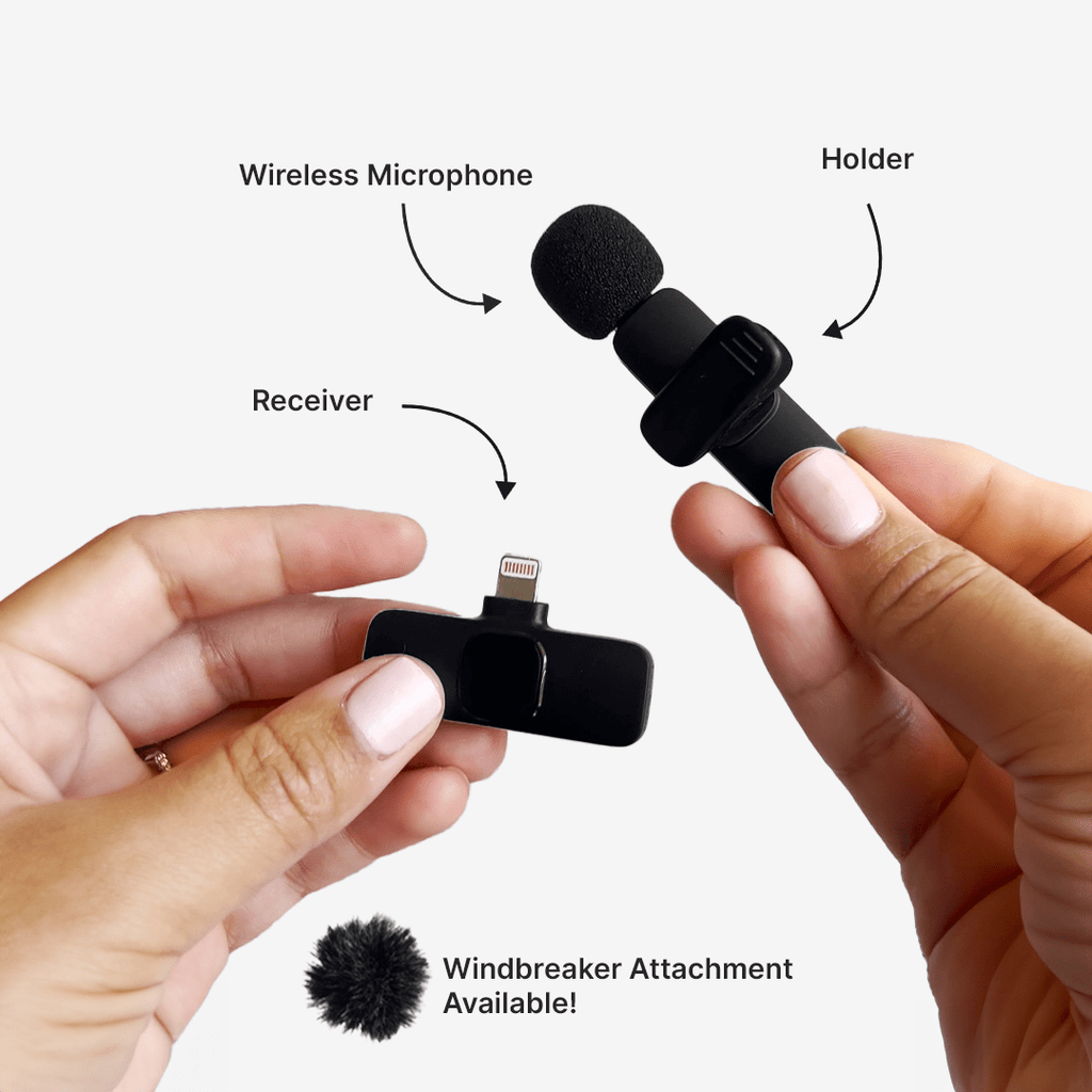 PocketPro Mini Wireless Mic for Creators – BlueBolt Chargers