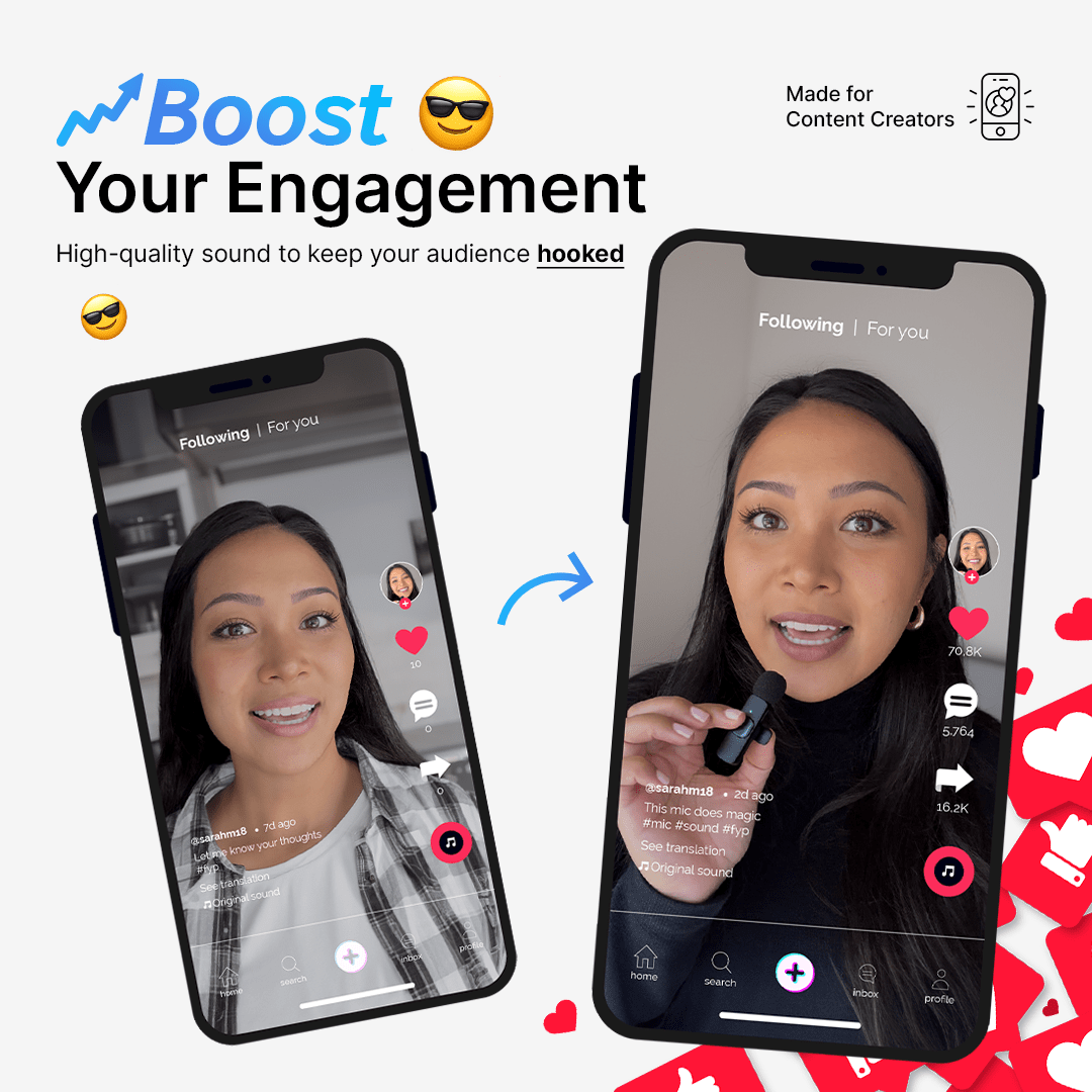 PocketPro Mini Wireless Mic for Creators – BlueBolt Chargers