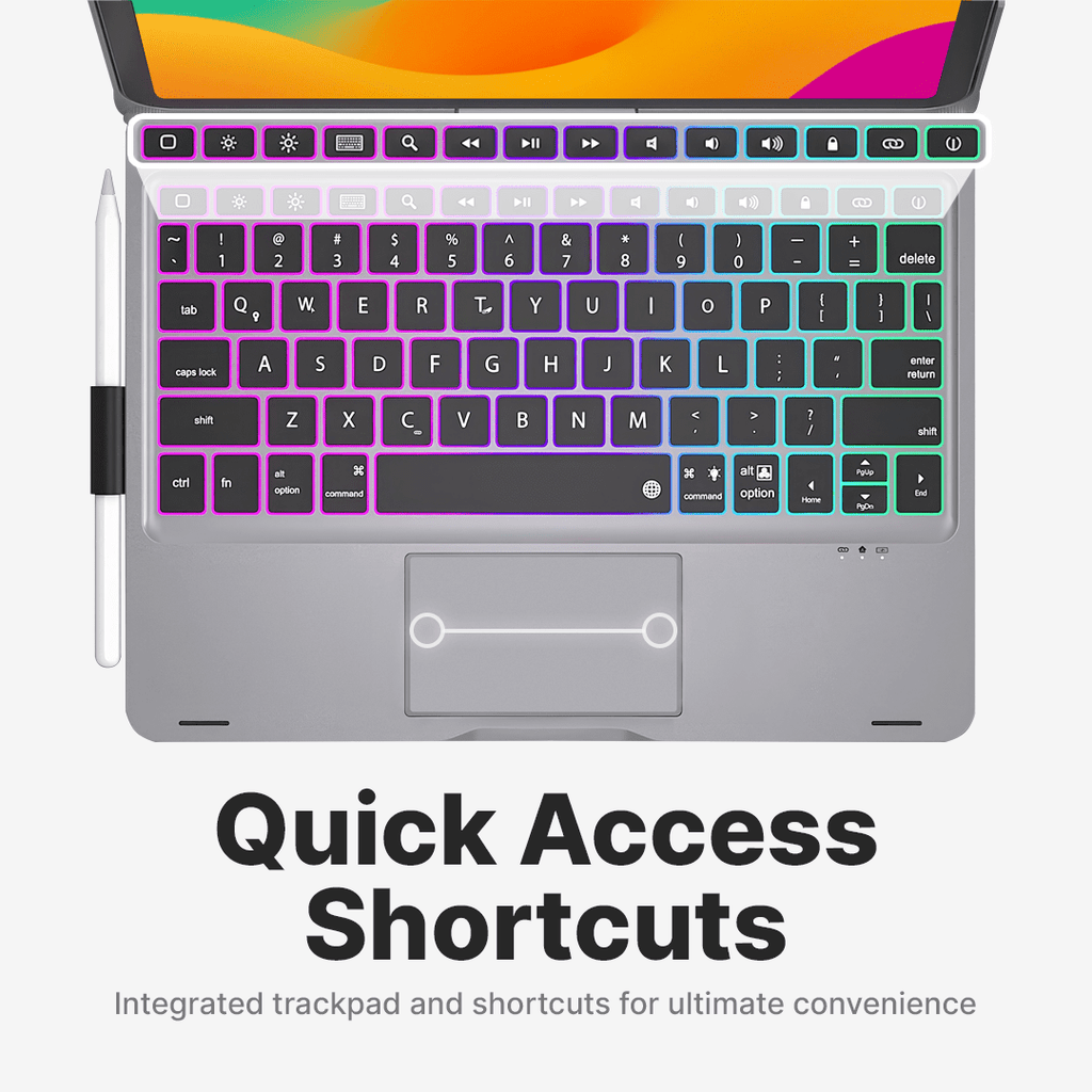 Rotate Pro Wireless Keyboard Case for iPad – BlueBolt Chargers