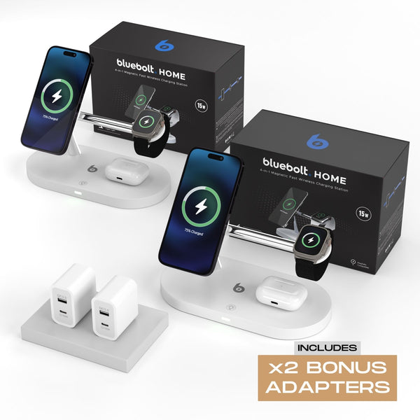 4-in-1 MagSafe Charging Station Double Bundle – BlueBolt Chargers