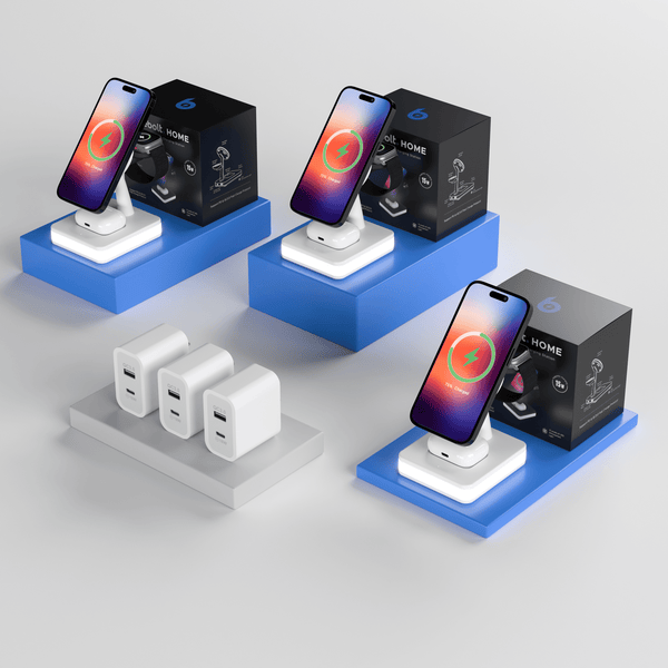 Ultra 4 in 1 MagSafe Charging Station Triple Bundle – BlueBolt Chargers