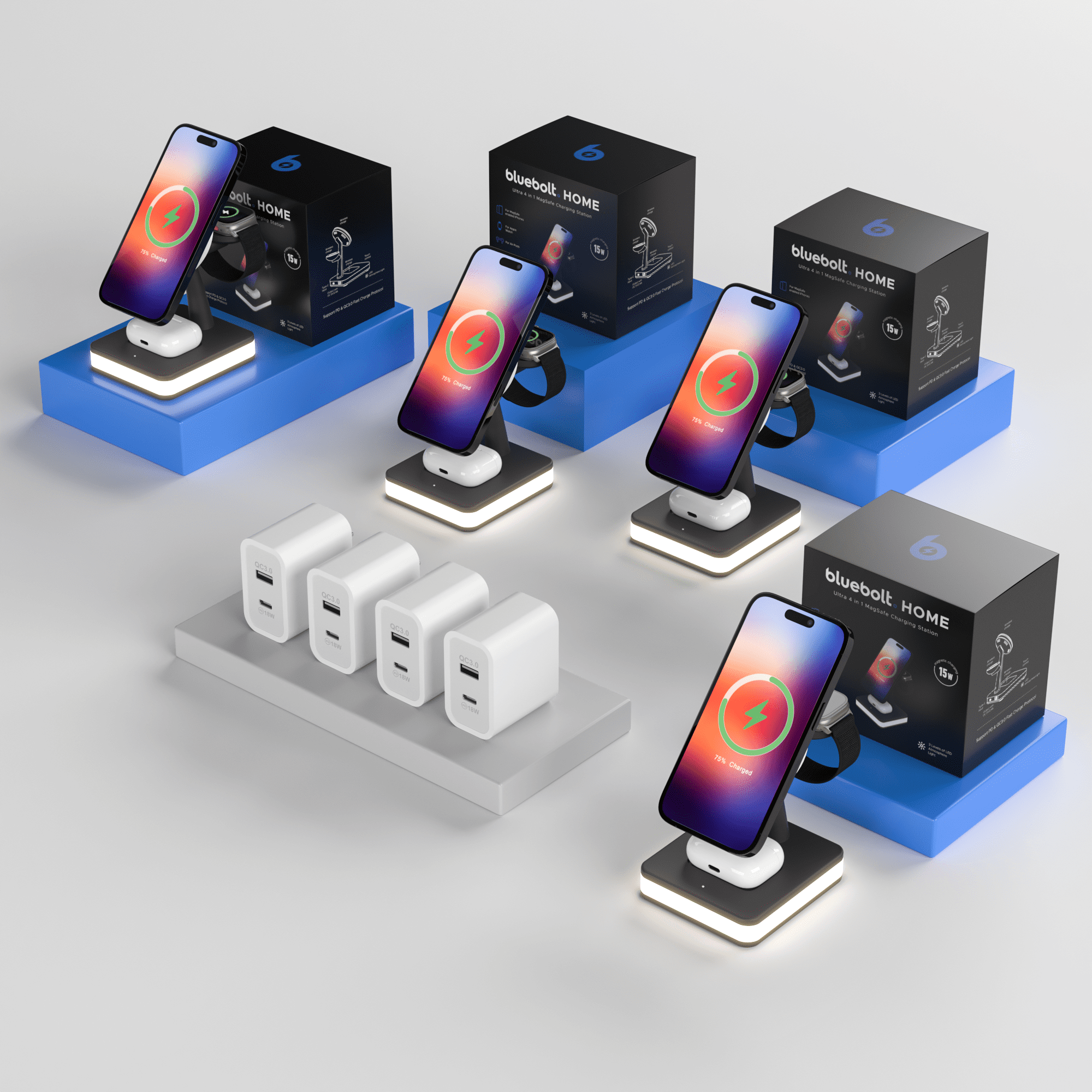 Ultra 4 in 1 MagSafe Charging Station – BlueBolt Chargers