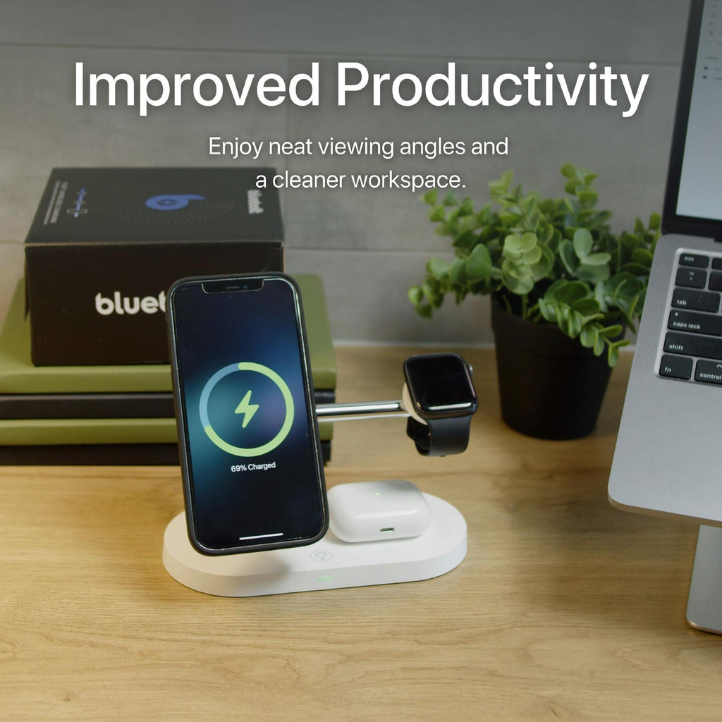 4-in-1 MagSafe Wireless Charging Station – BlueBolt Chargers