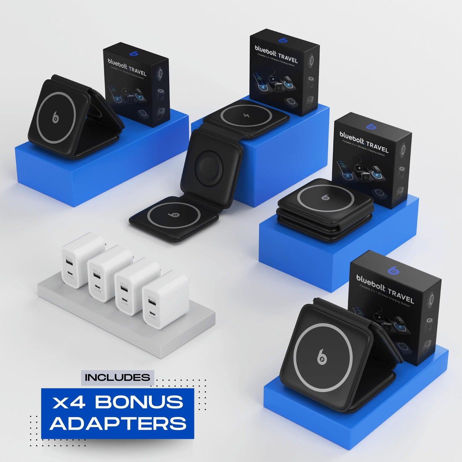 Foldable 3 in 1 Charging Station – BlueBolt Chargers